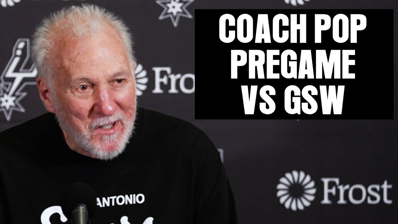 Coach Pop on Spurs Saturday Night Game Against Golden State | 3.9.2024 ...