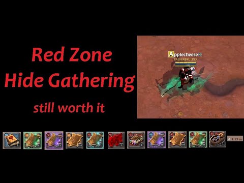 Red Zone Hide Gathering for one Hour - Albion Online - YouTube