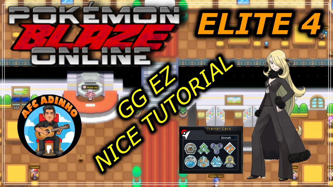 POKEMON BLAZE ONLINE WALKTHROUGH || WE HAVE BEATEN THE ELITE FOUR AND ...