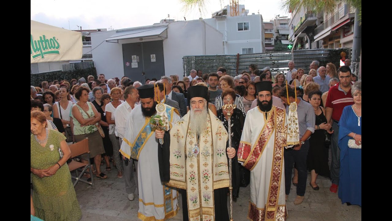 Λιτάνευση της Εικόνας της Παναγιάς Ελεούσας στην Αγία Βαρβάρα - YouTube