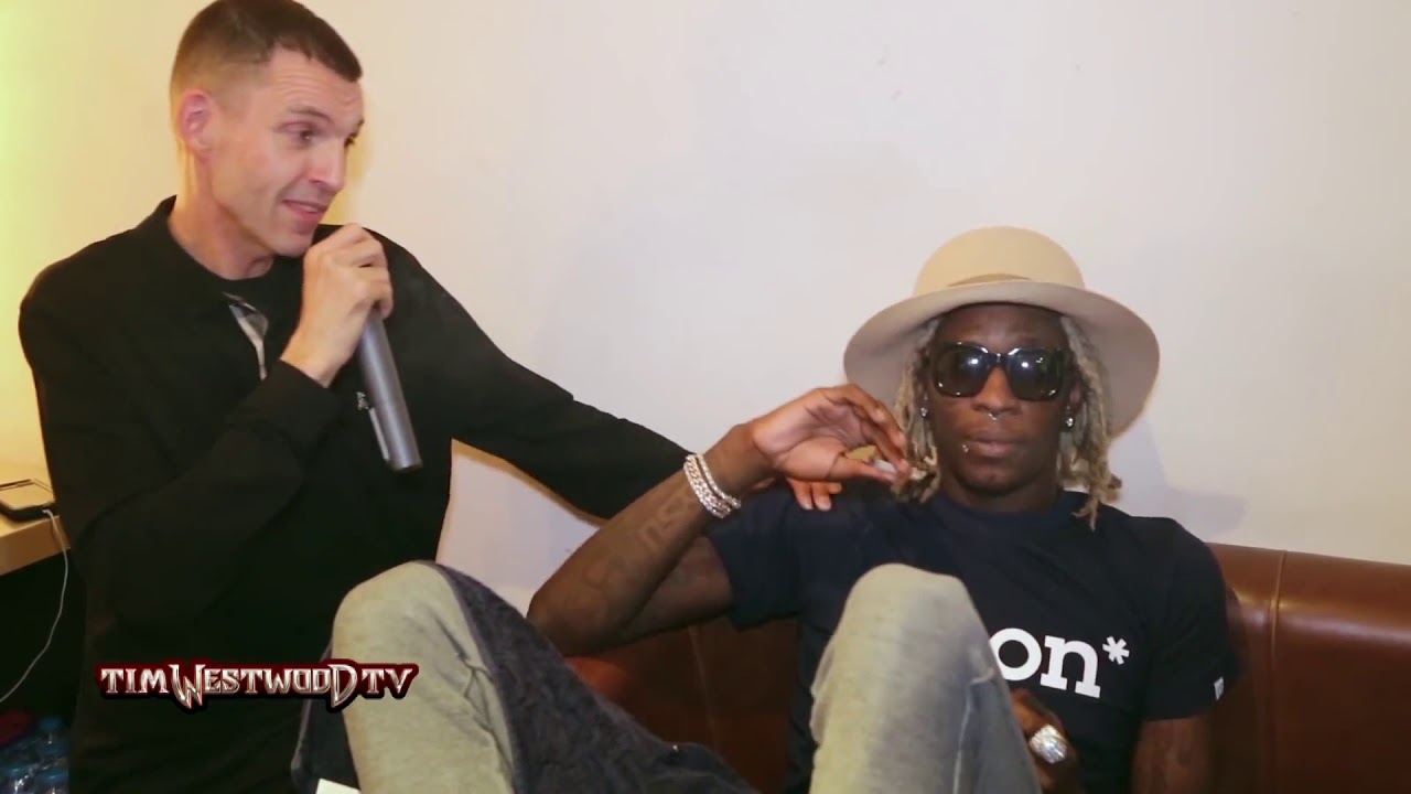 Young Thug backstage in London! WHAT?? Throwback MuchDank - YouTube