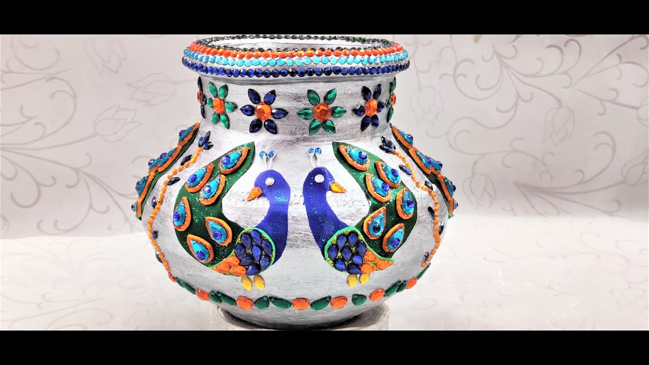 Kalash/Matki Decoration(5) for Navratri/Durga Puja/Diwali/Janmastami ...