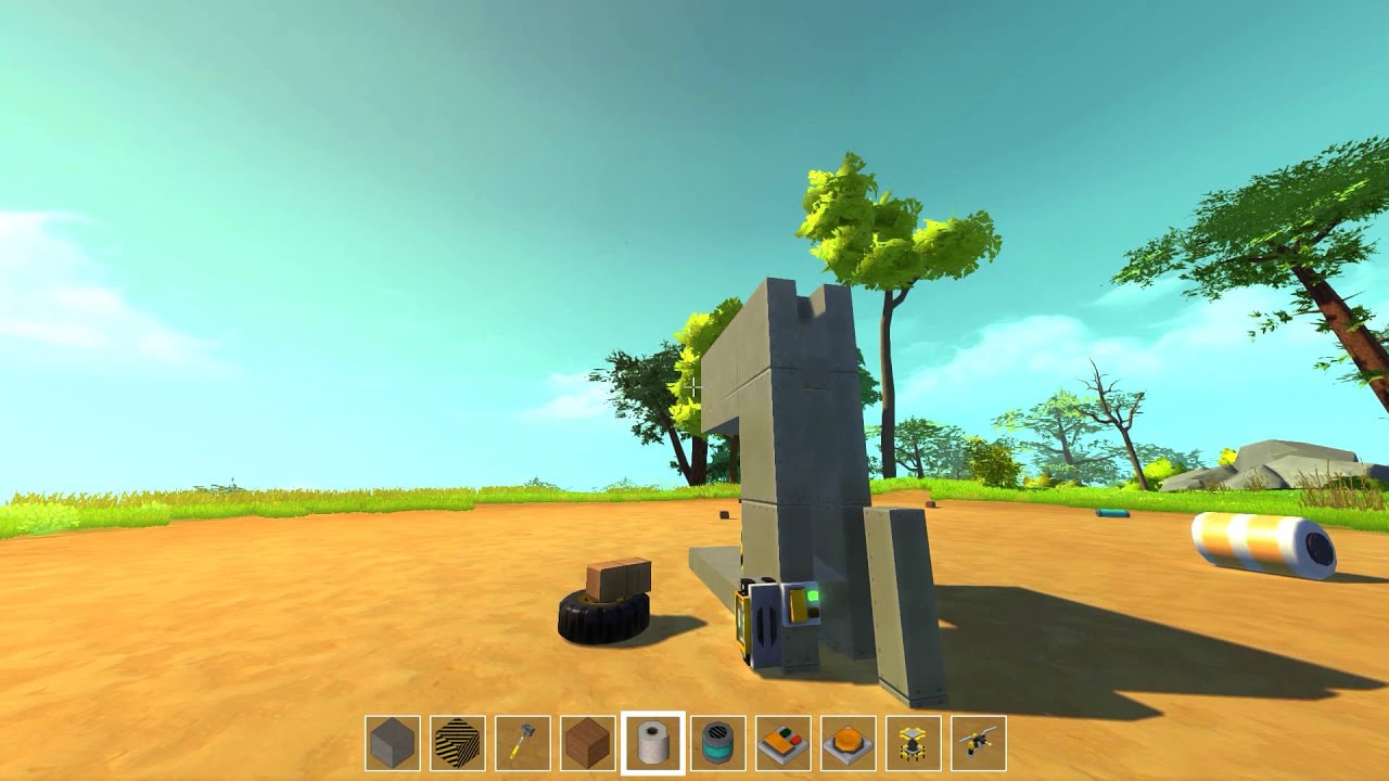 Scrap Mechanic - Gun/Cannon Prototype (UPDATE) - YouTube