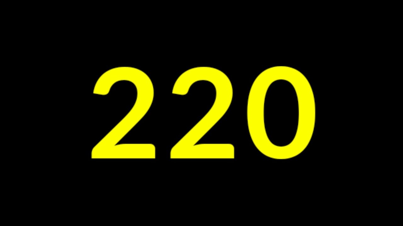 220 Seconds Countdown Timer With Sound Effect - YouTube