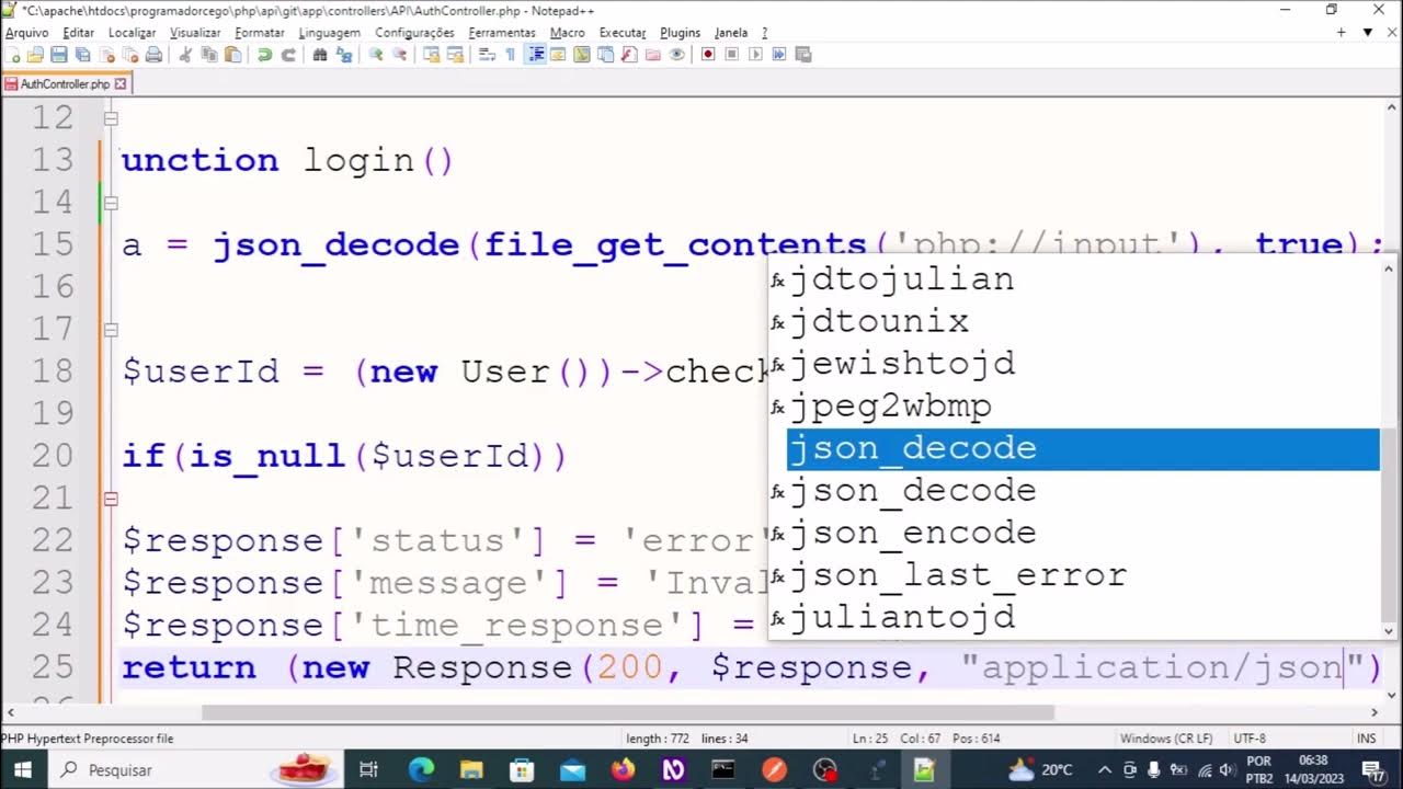 API em PHP: Aula #27 - Autenticação do Usuário - YouTube
