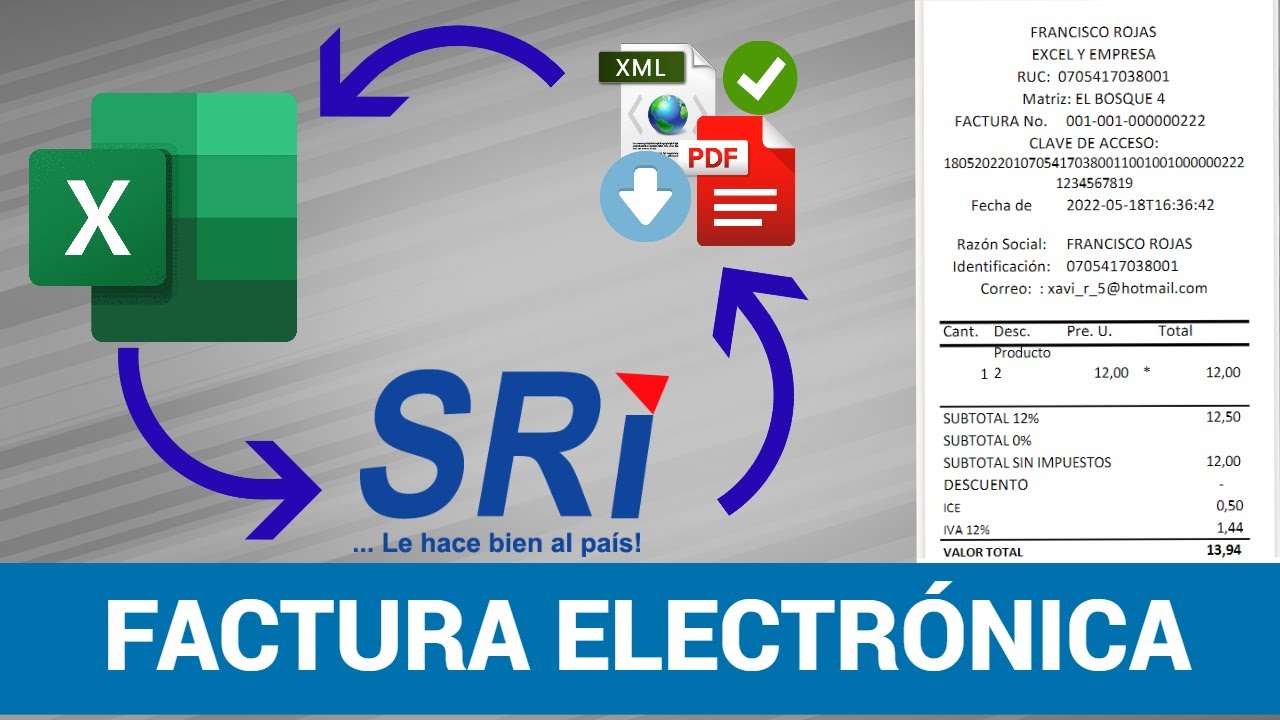 📛 Factura electrónica Fácil con Excel (Ecuador) - YouTube