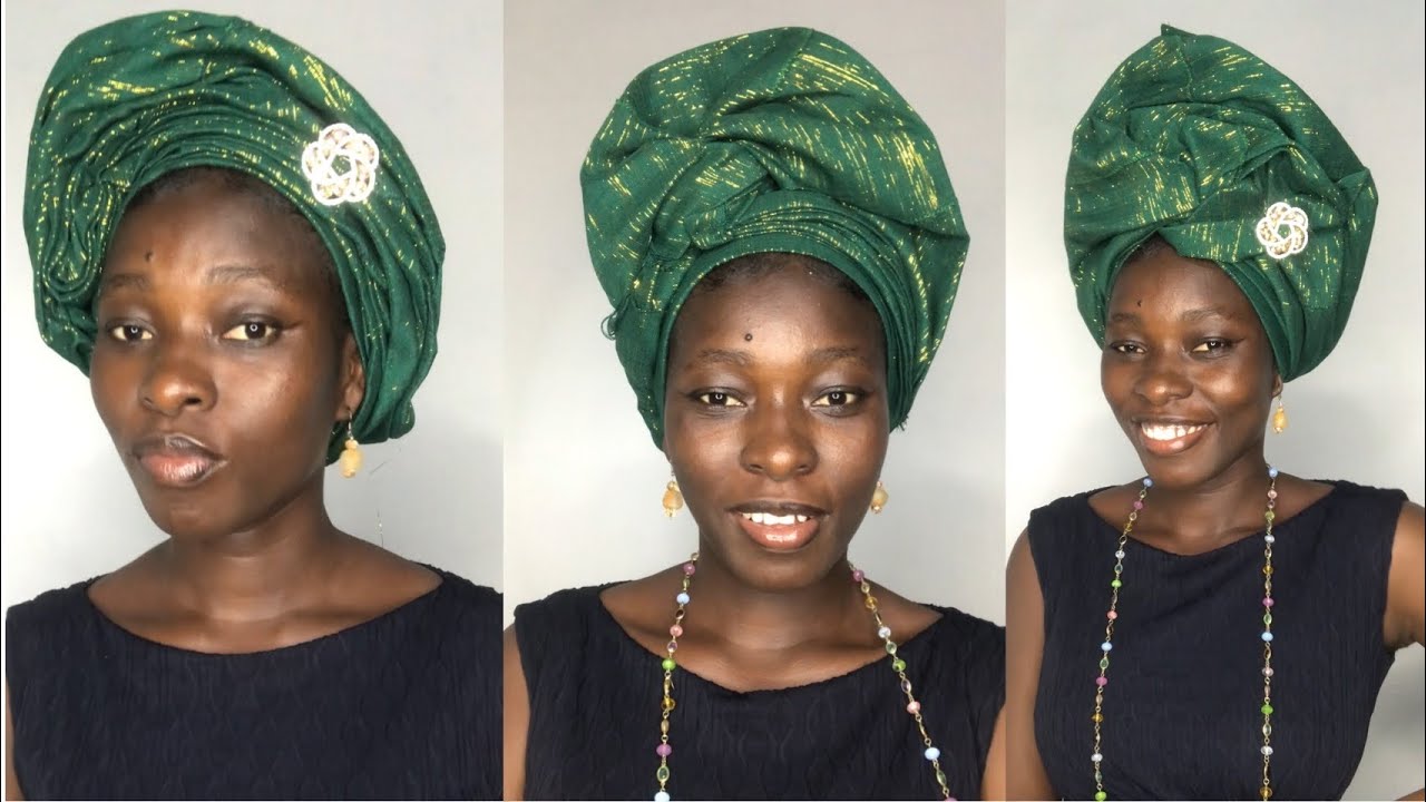 QUICK AND EASY HEAD WRAP TUTORIAL - YouTube