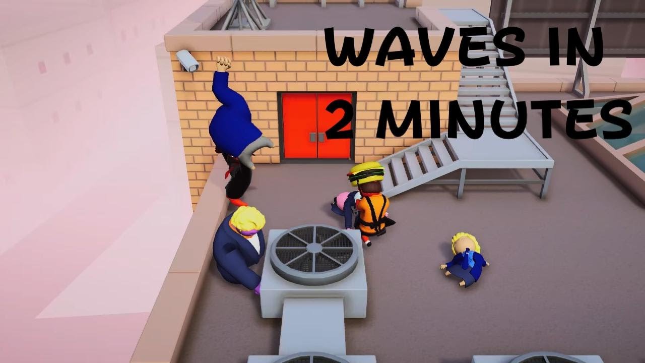 Gang Beasts - Waves Roof Map in Under 2 Minutes!! - YouTube