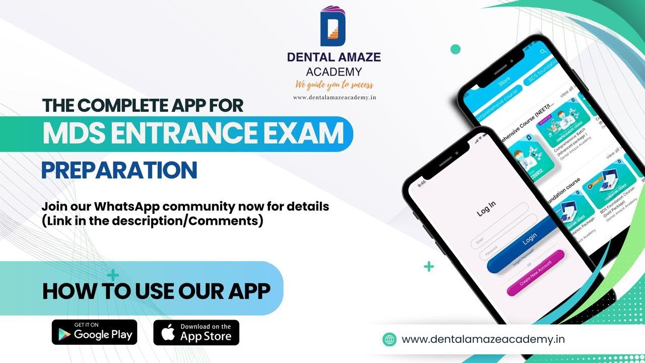 DENTAL AMAZE ACADEMY - The complete App for your MDS Entrance ...