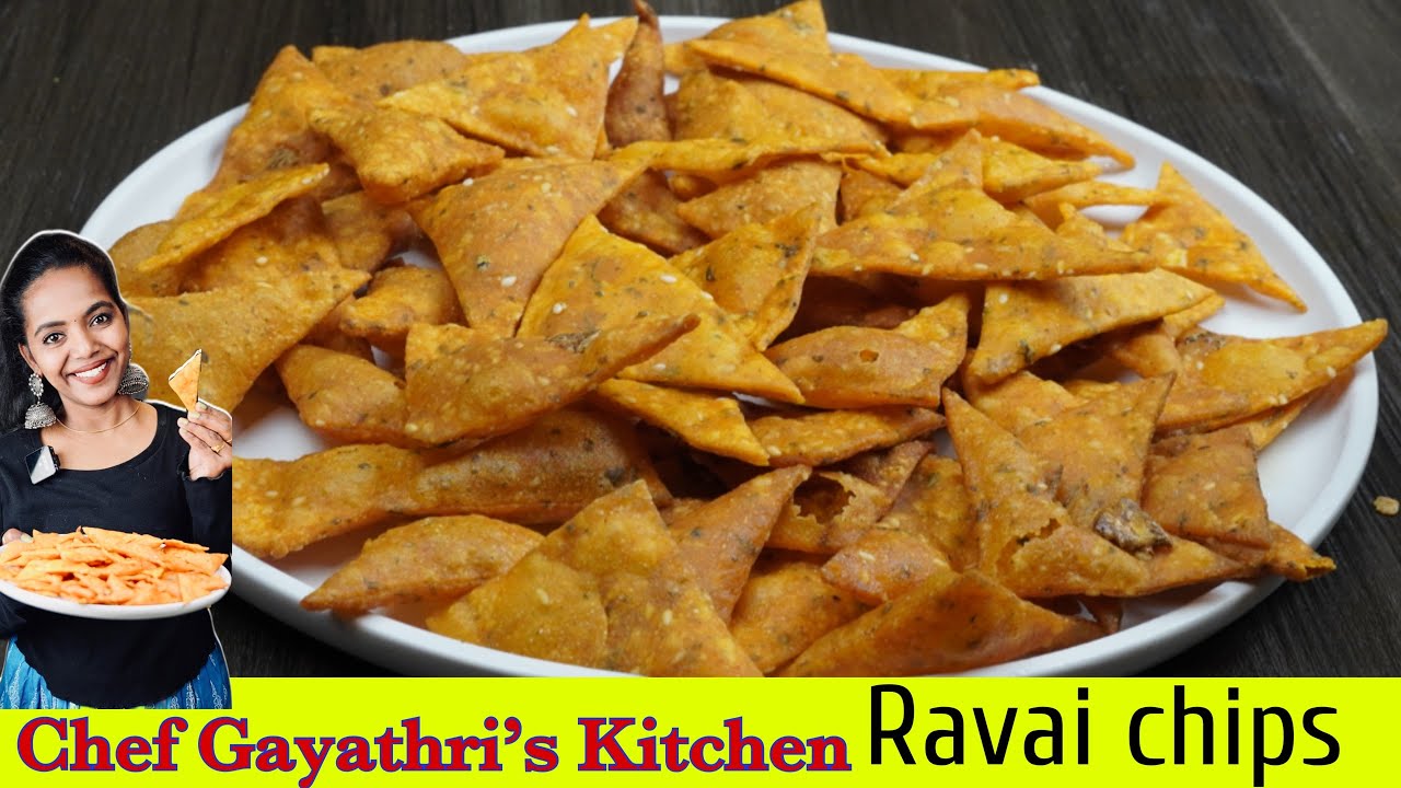 Ravai Chips in 5mins 😱| Instant Chips for evening Tea time | ரவை ...