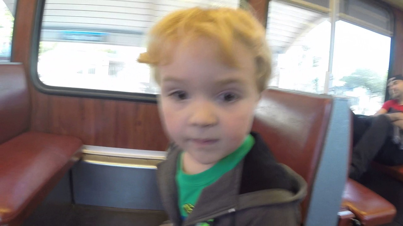 Alex's First train ride - YouTube