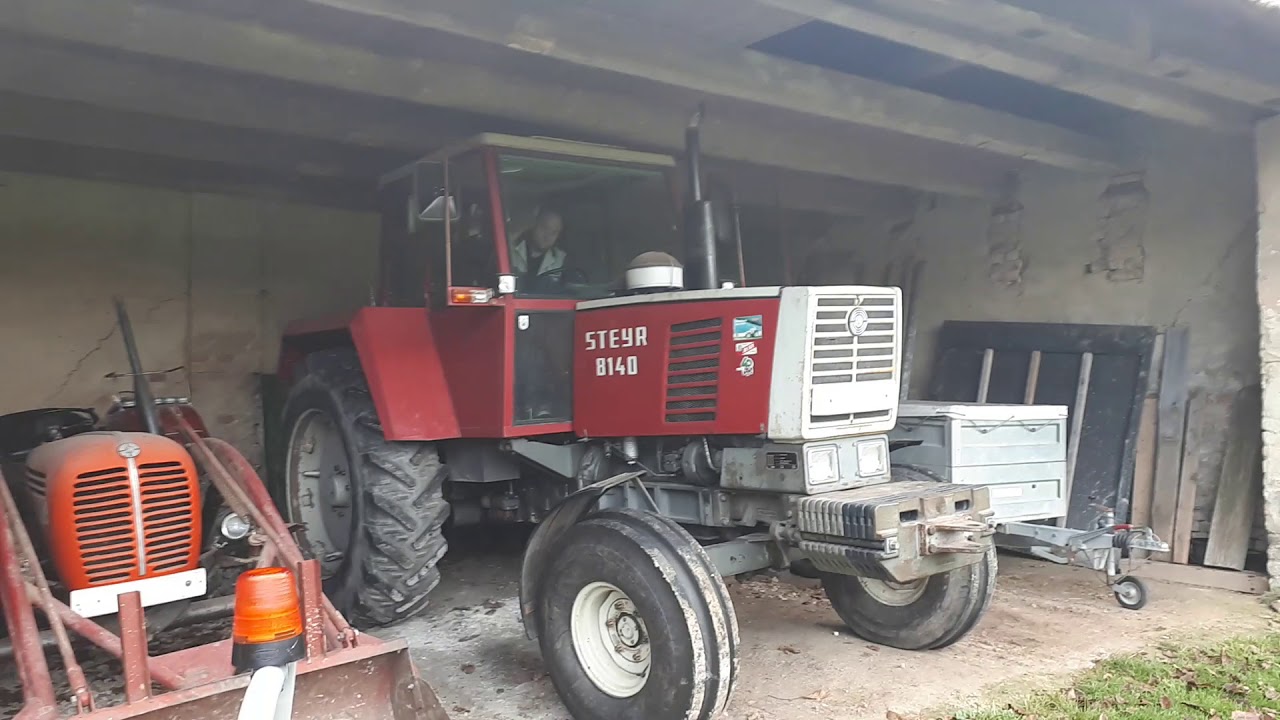 Cold stard Steyr 8140 - YouTube