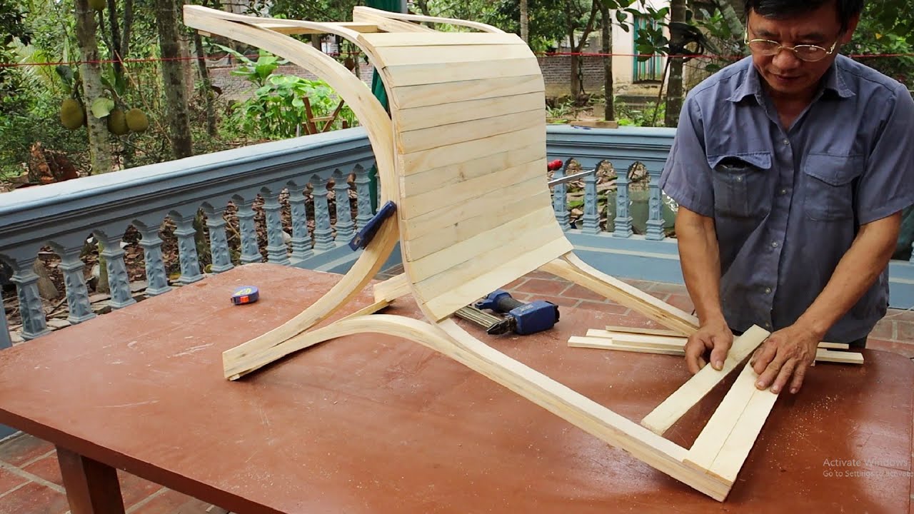 Excellent Ingenious Woodworking Project// Build Modern Chair ...
