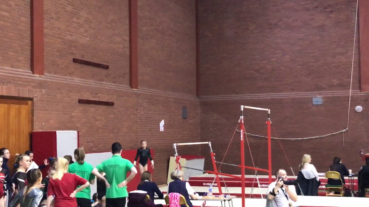 Grade 3 gymnastics bar routine regional competition- grace march 17 ...