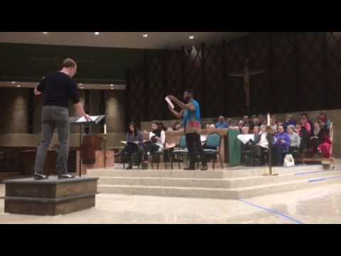 Encore Young Artist, Ravon Middlebrooks, rehearses his Rossini solo ...