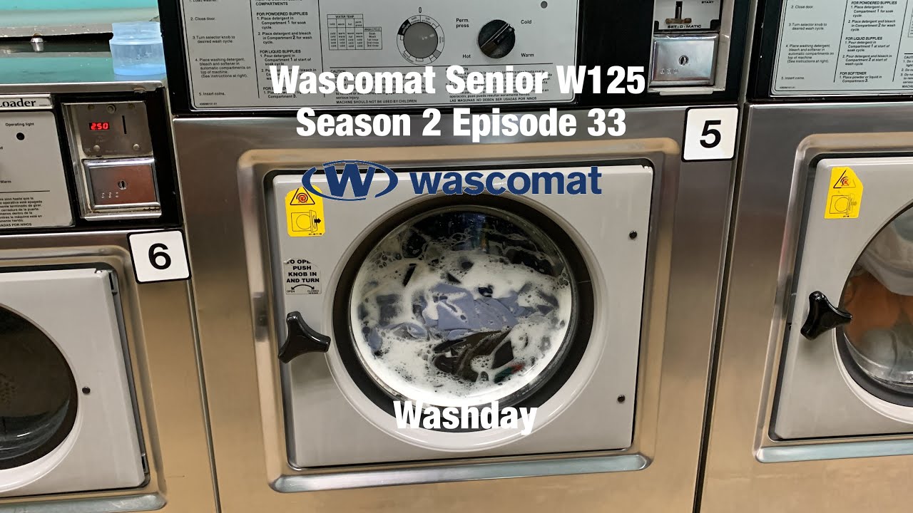 Laundromat day S2 Episode 33 Wascomat Senior W125 Washer washday - YouTube