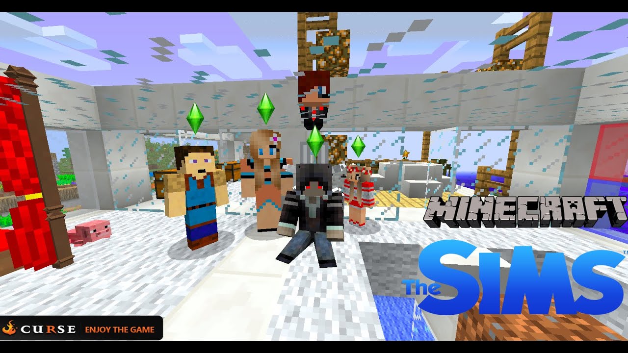 Minecraft Mod The Sims Part 7 เกม Minecraft ในรูปแบบ The Sims ตอน การ ...