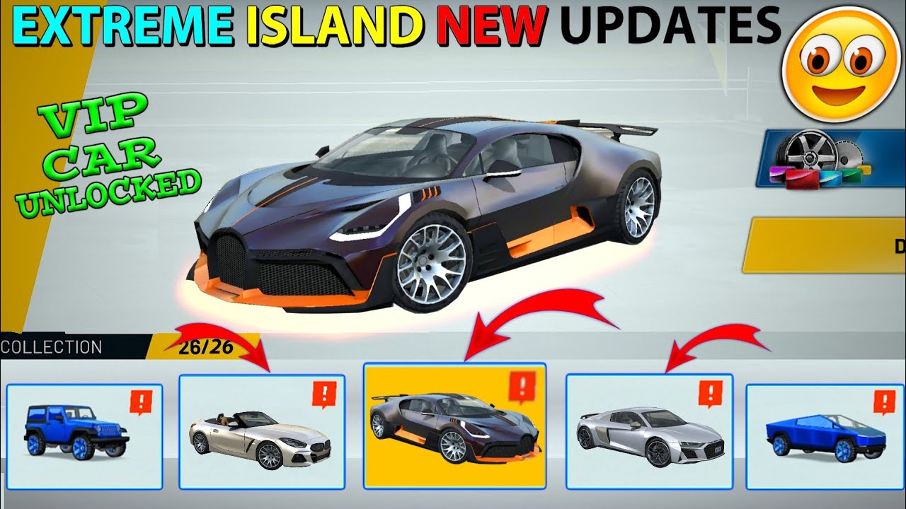 Extreme Island New Update - 😍Vip Cars Unlocked😍 - Extreme Car Driving ...