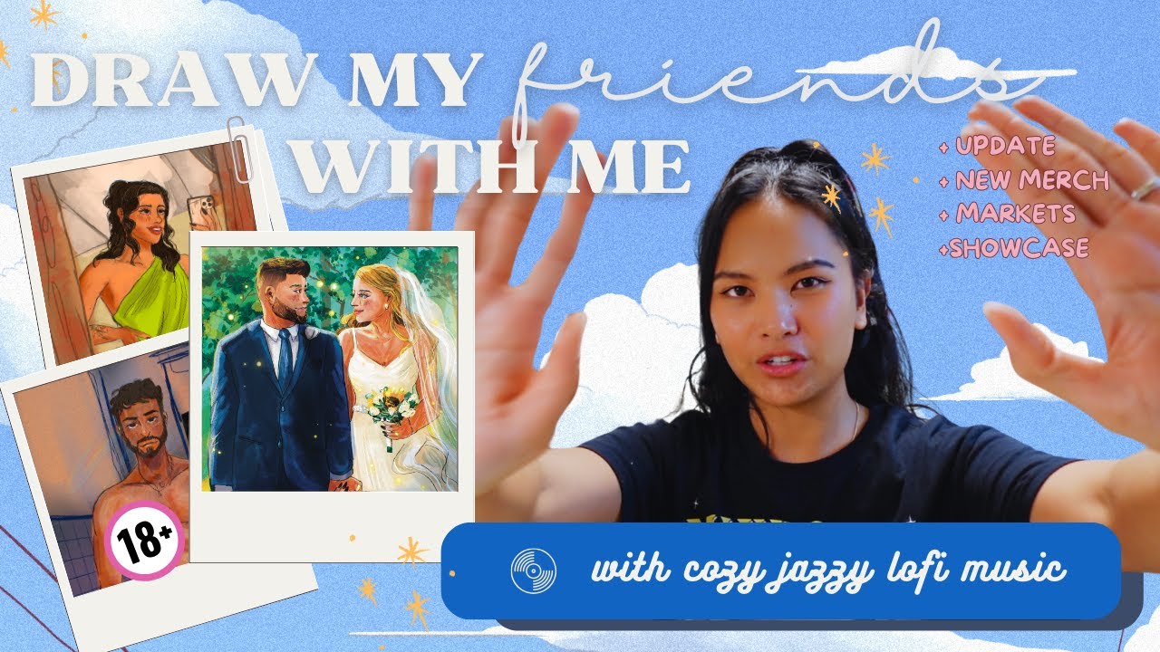 Digital Illustration Art on iPad | Update + Drawing my friends - YouTube