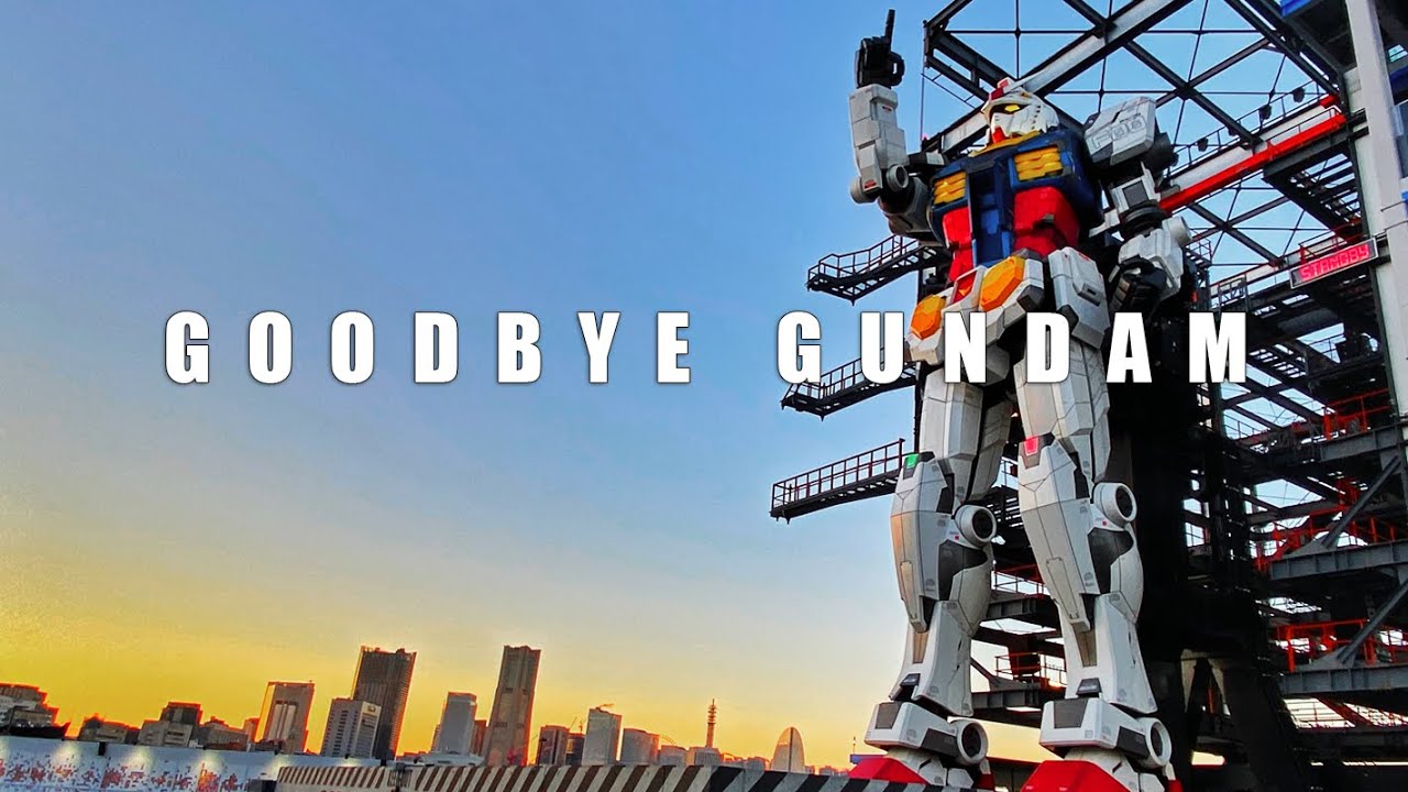 Goodbye!!! Real Scale Moving Gundam in Yokohama [Gundam Factory] - YouTube