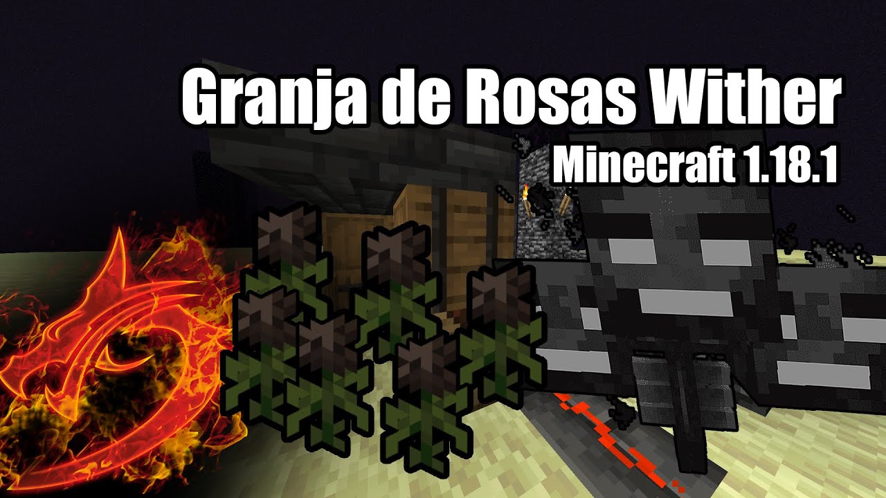 Granja de Rosas Wither [Wither Rose Farm] | Minecraft 1.18.2 - YouTube