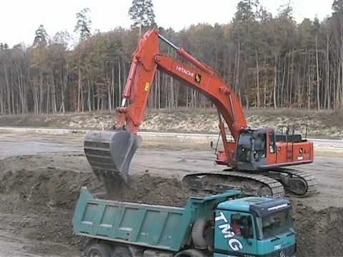 Hitachi Zaxis 500 - YouTube