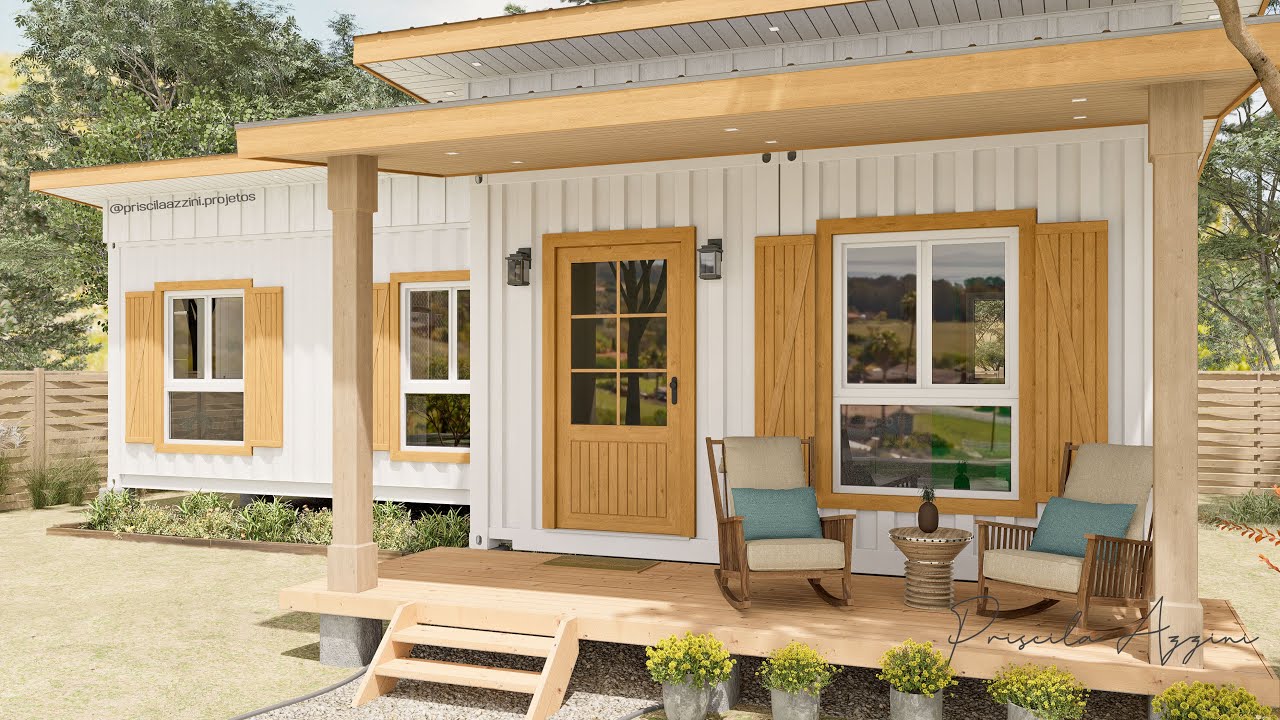 Shipping Container House - L-Shaped House - YouTube