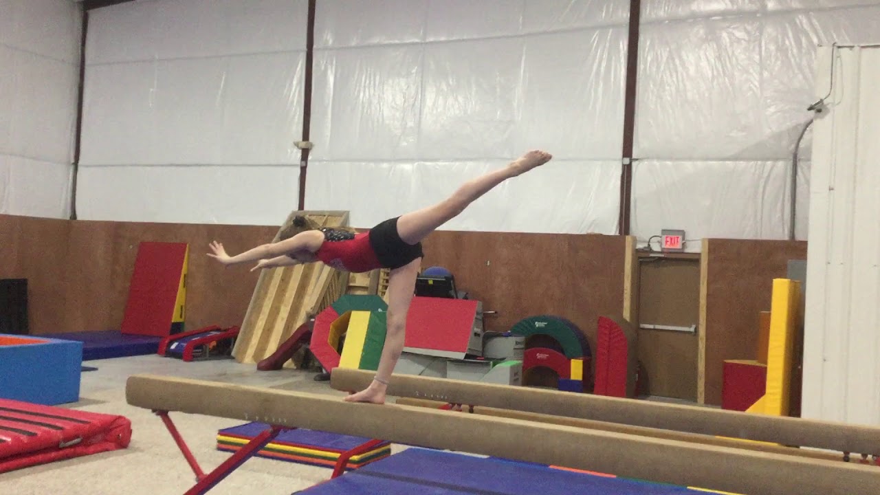 Level 1 USAG Beam Routine 2018 - YouTube