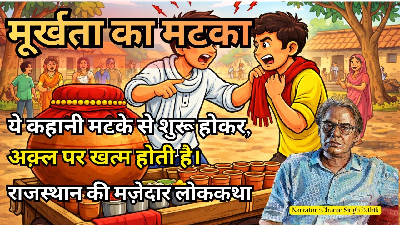 मूर्खता का मटका | राजस्थान की मज़ेदार लोककथा | Funny Desi Story |Charan Singh Pathik - YouTube