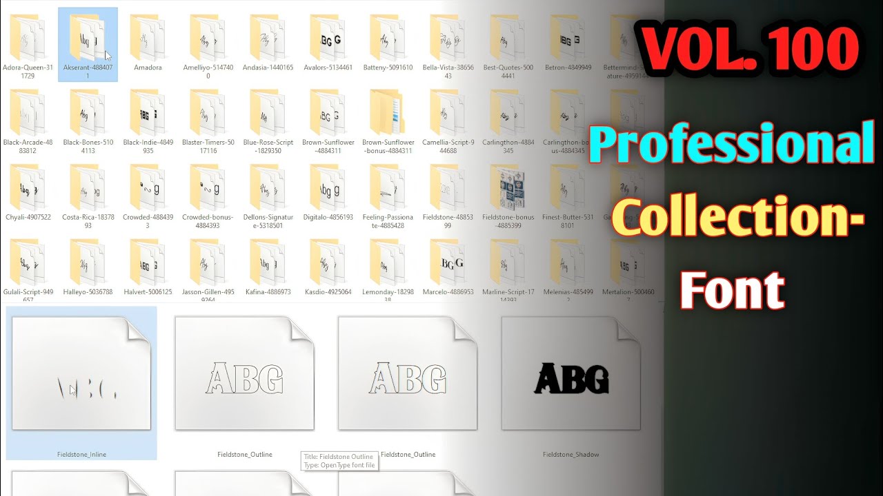 Professional Collection-Font | Fonts | Free Font Download | Photosop ...