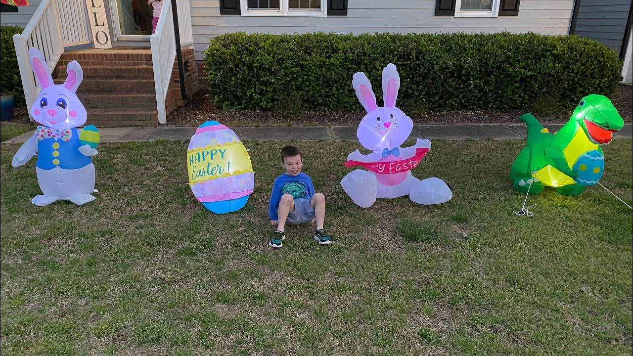 INFLATABLE EXTRAVAGANZA 🐰 🐣 🦖 Easter 2023 - GEMMY #inflatable #airblown ...
