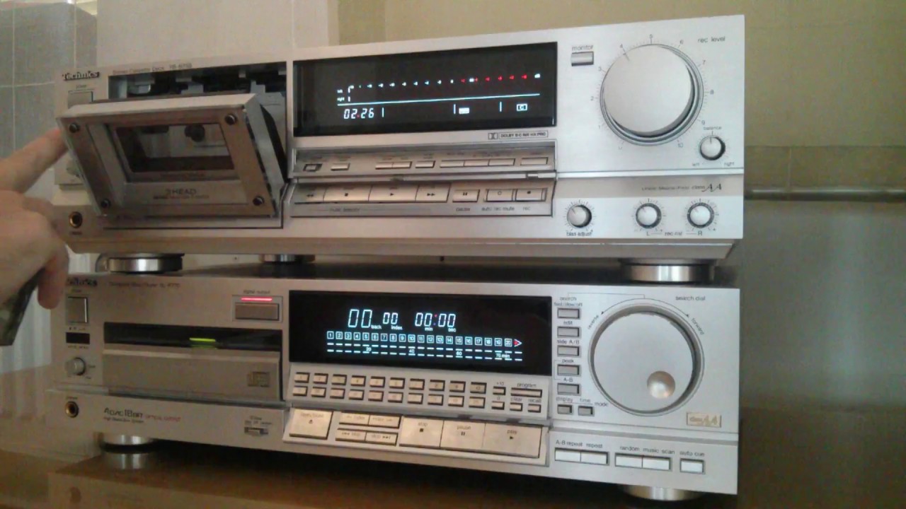 Technics RS-B755 - Calibration with CD Player Technics SL-P770 - YouTube