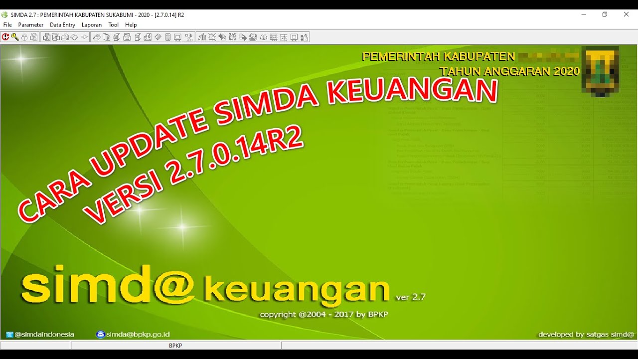 Panduan Update Database SIMDA Keuangan versi 2.7.0.14R2 - YouTube