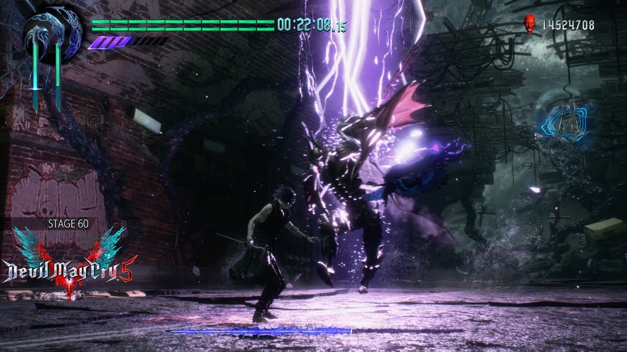 DMC5-V vs Cavaliere Angelo-紫電一閃 - YouTube
