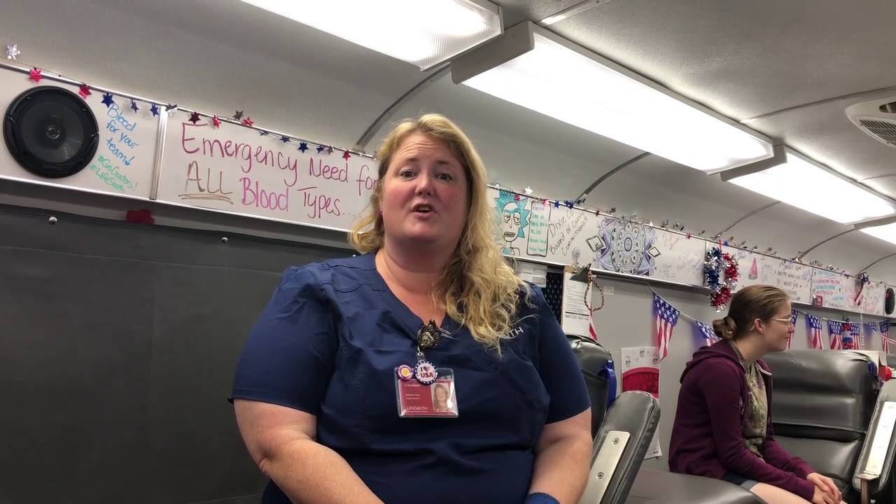 LifeSouth Blood Drive at the Market - YouTube