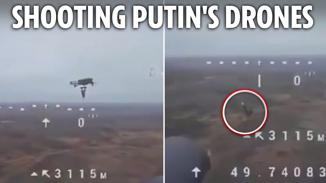 Watch Ukraine's newest drones use built-in SHOTGUNS to down Russian ...