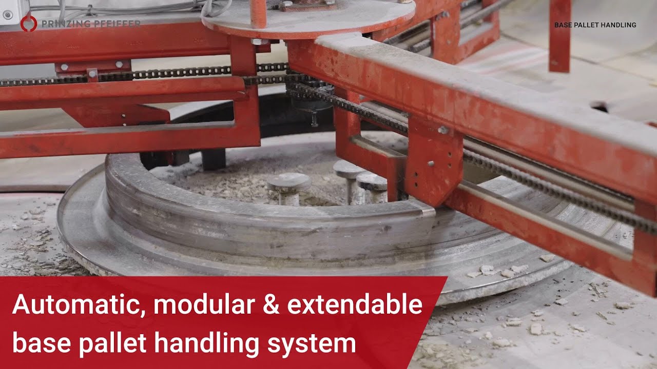 An automatic base pallet handling system by PRINZING PFEIFFER - YouTube