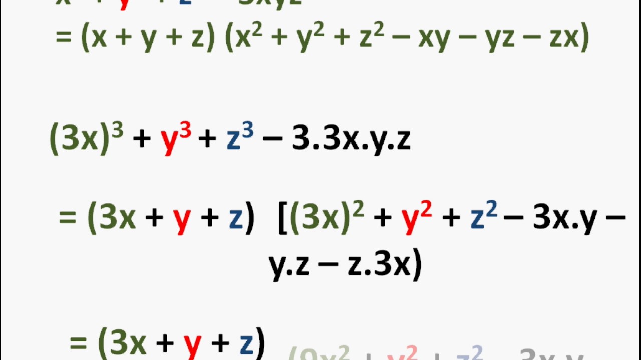 Maths - Identity 8 - Polynomial - Part 12 - English - YouTube