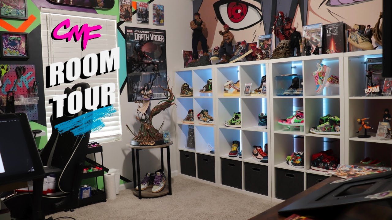 Art Studio / Custom Sneaker Artist Shoe-Dio Room Tour. - YouTube