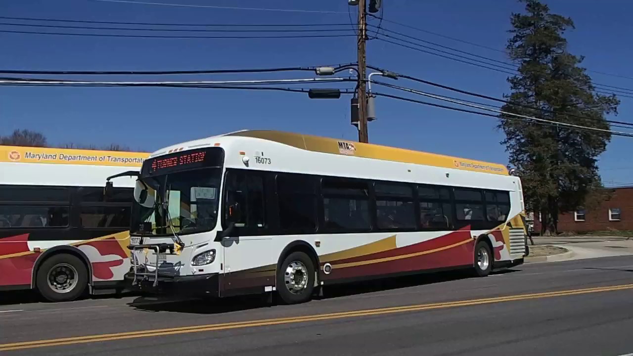 MTA Maryland New Flyer XD40 16073 on Route 4 - YouTube