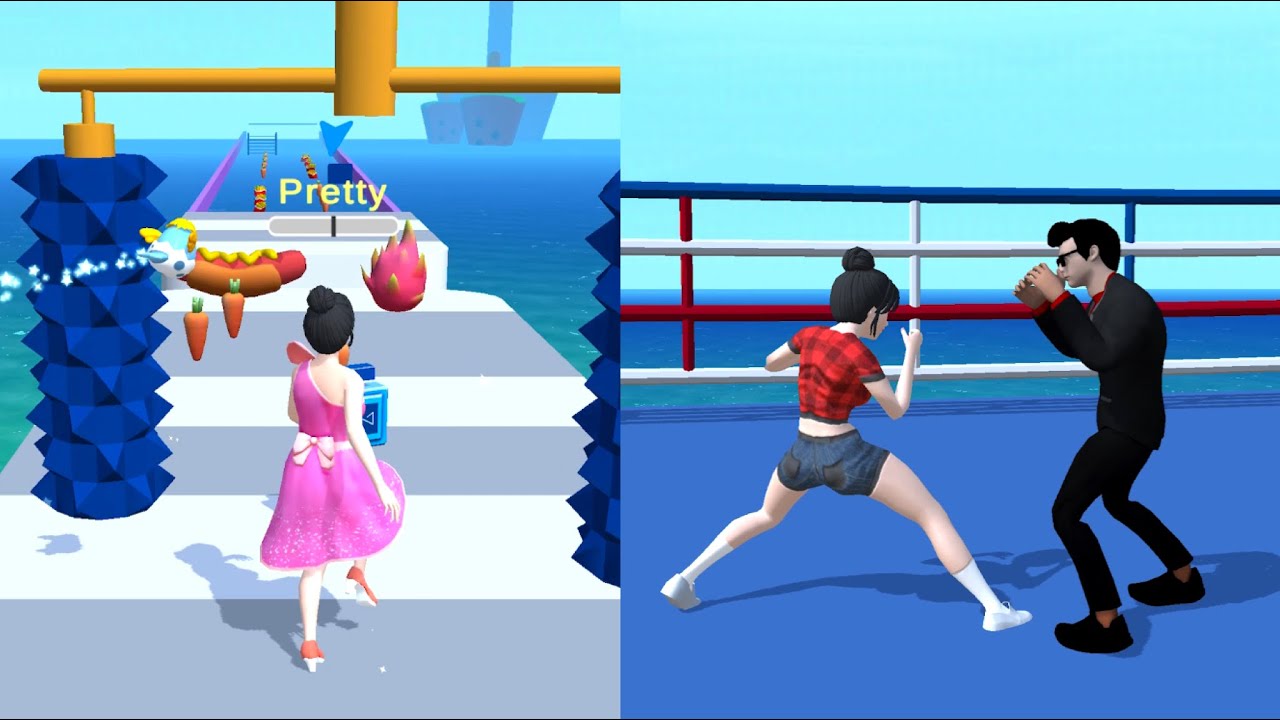 Girl Runner 3D - All Levels Gameplay Android iOS - NEW GAME - YouTube