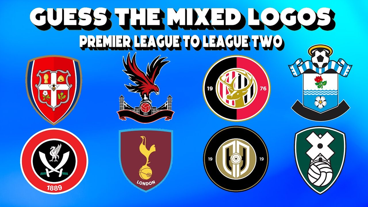Guess Premier League to League Two Logos (Mixed) | Logo Quiz | English ...