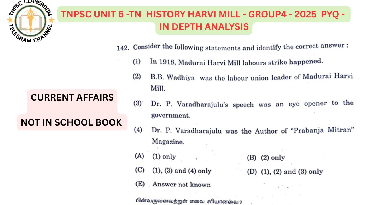 Madurai Mill Strike 1918 | George Joseph |Dr. P. Varadarajulu| Group 4 ...