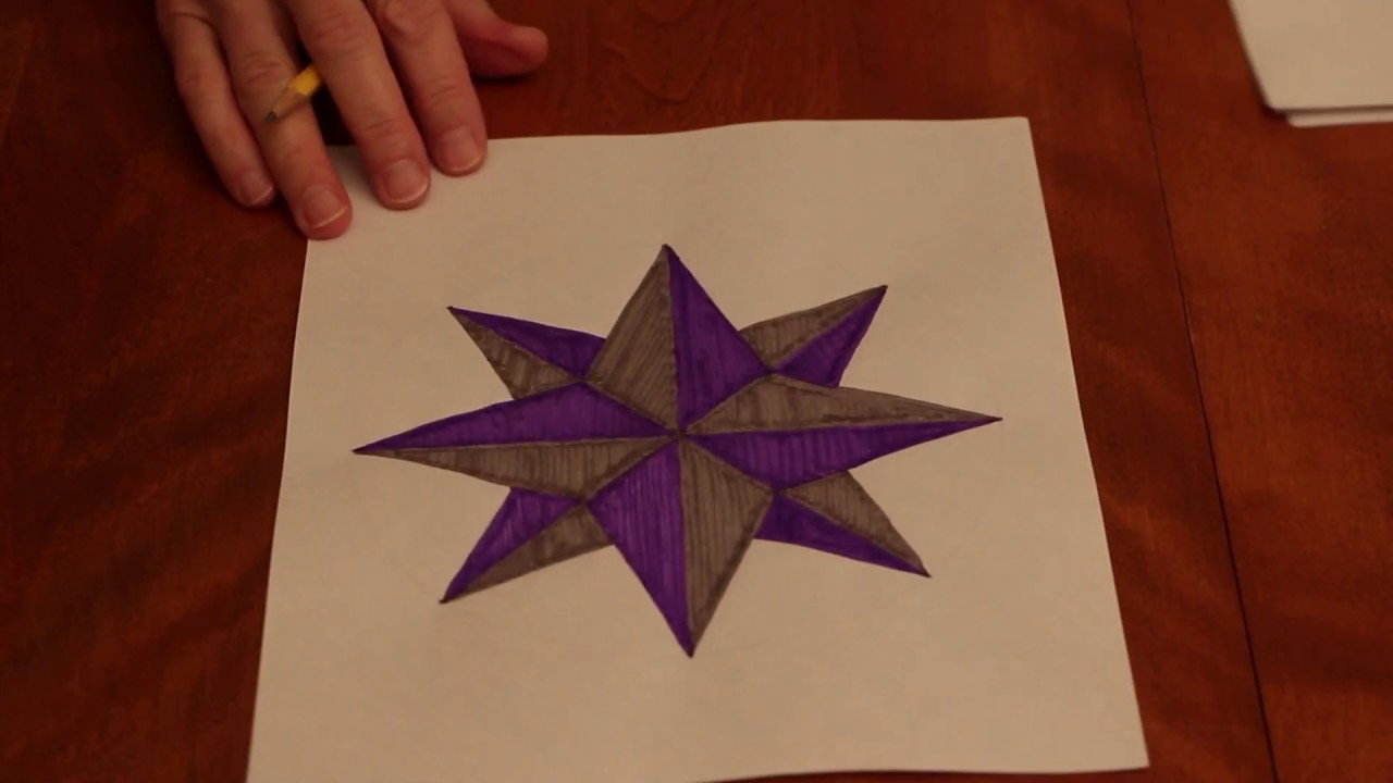 Geometric Designs, Ep. 31: Constructing a Compass Rose - YouTube