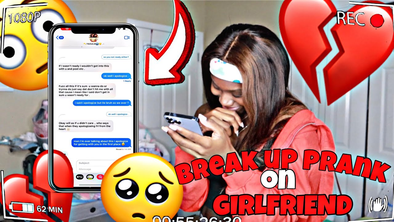 BREAK UP PRANK ON GIRLFRIEND!!! *LEADS TO REAL BREAK UP* | THROUGH TEXT ...