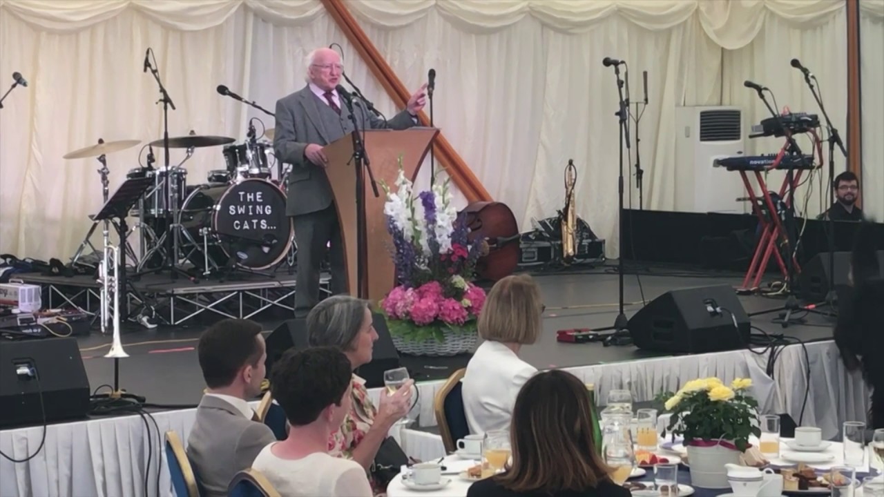Speech by President Higgins at “Fáilte” Garden Party - YouTube