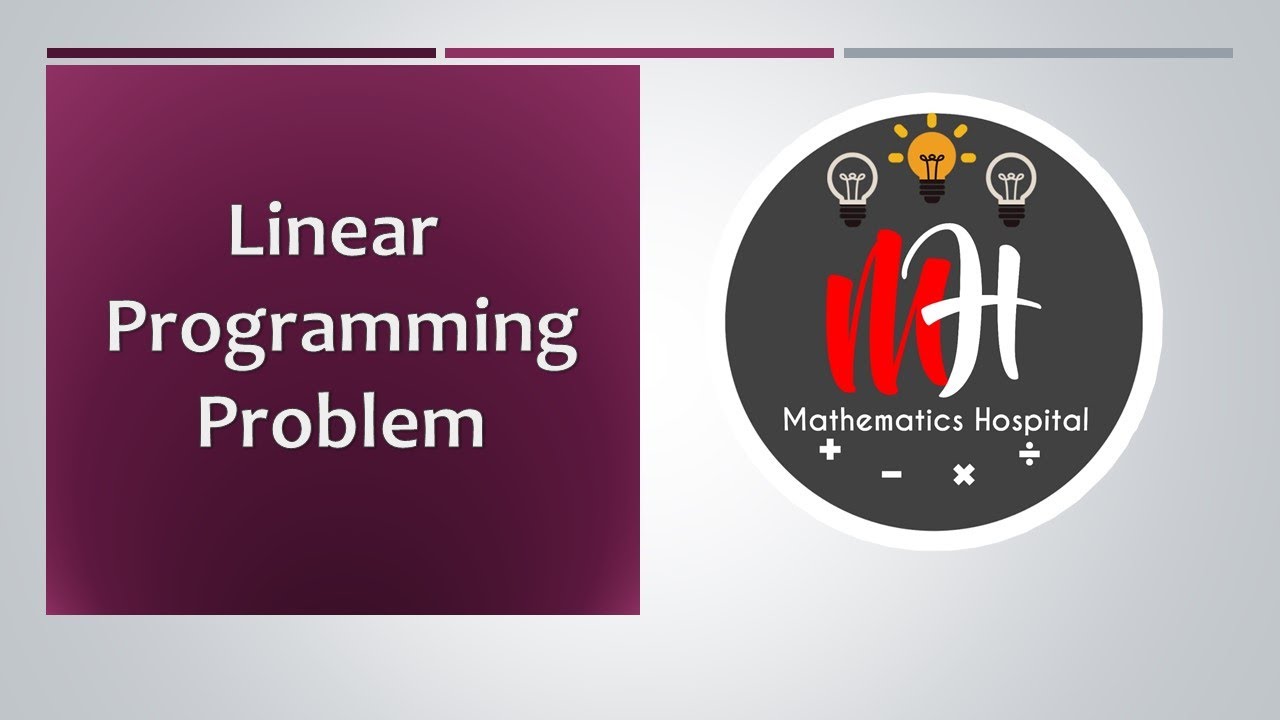 Linear Programming Problems-Introduction | Class 12 - YouTube