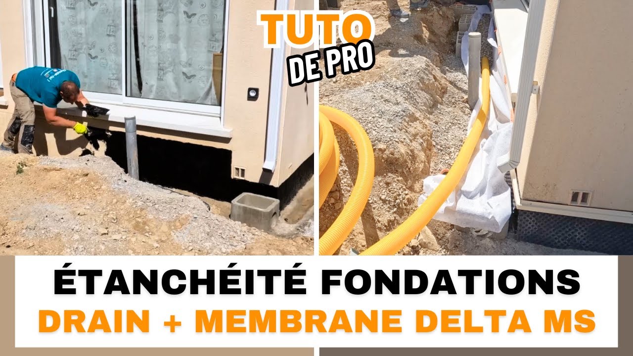 Comment imperméabiliser les fondations et poser un drain autour d’une ...