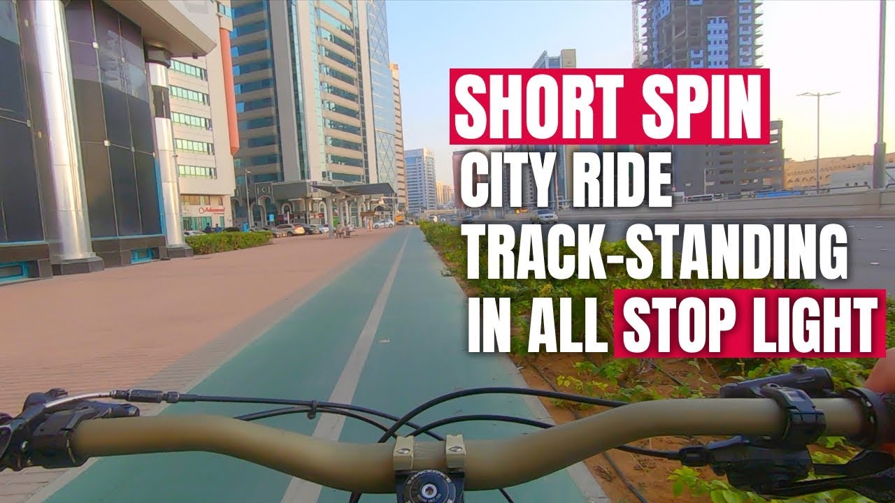 Short Spin City Ride | Track-standing in all stop lights - YouTube