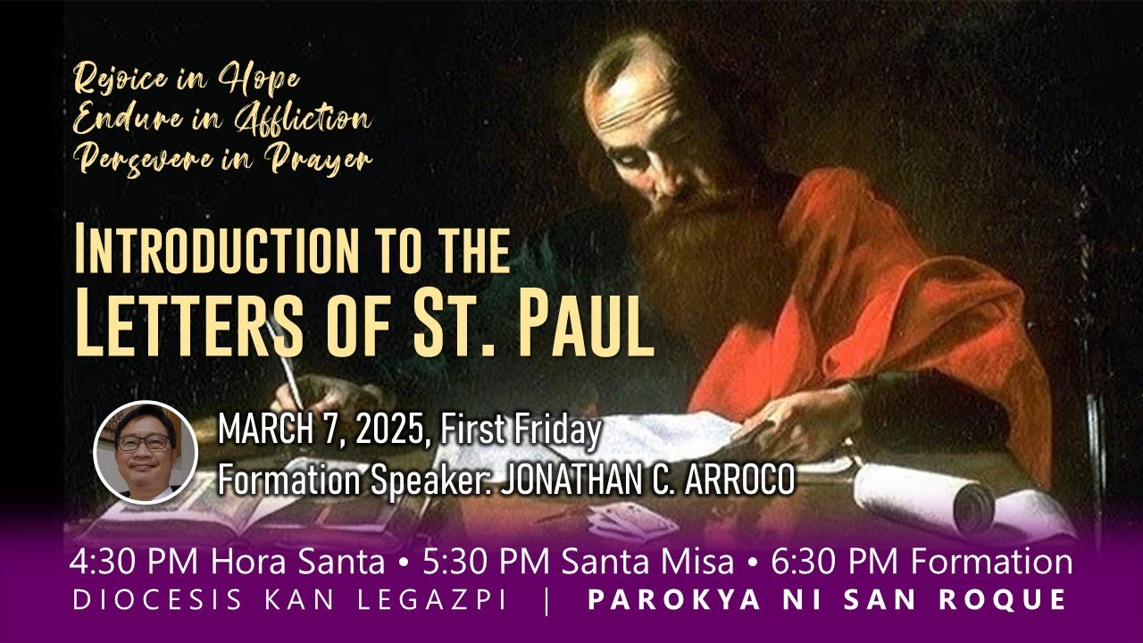 INTRODUCTION TO THE LETTERS OF ST. PAUL I Parish Monthly Formation I ...
